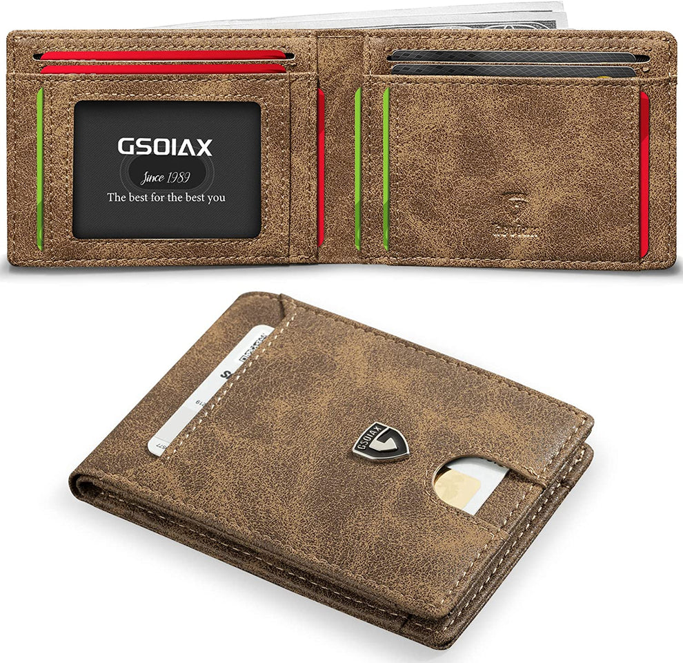 Men's Slim Bifold Wallet | Slim Bifold Wallet | Digital Electro Shop